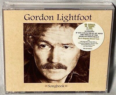 CD GORDON LIGHTFOOT Songbook (4 DISC SET, RHINO, 1999) NEW MINT SEALED ...