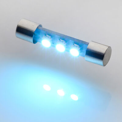 8x LED Fuse Lamp for Rotel / 6V 6,3V S6 Flat / Cool Blue / Hellblau ...