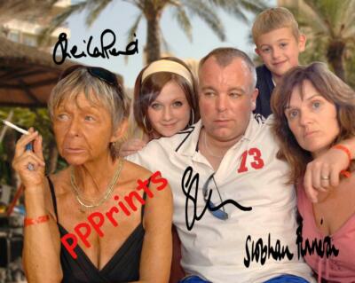 GARVEY FAMILY Benidorm TV series SIGNED AUTOGRAPHED 10X8REPRODUCTION ...
