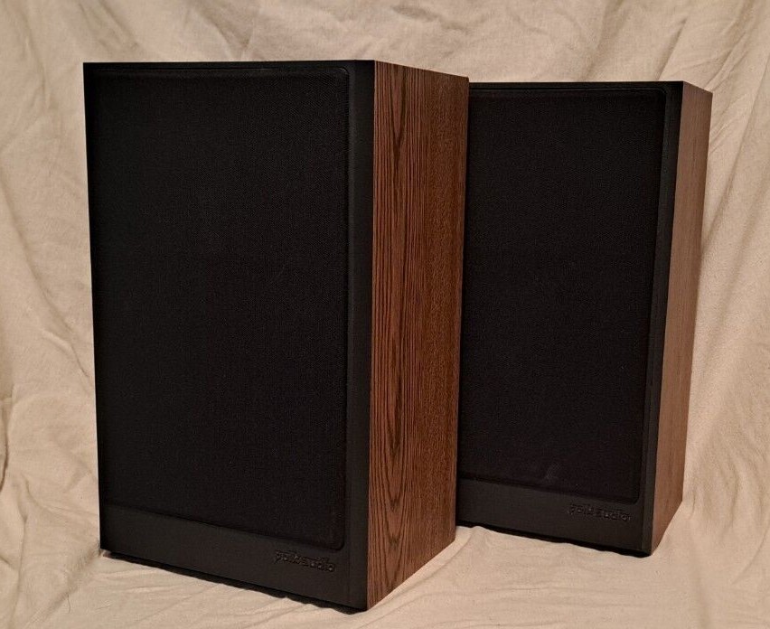 Vintage POLK AUDIO Model S-4 Woodgrain Bookshelf Speakers Dynamic ...