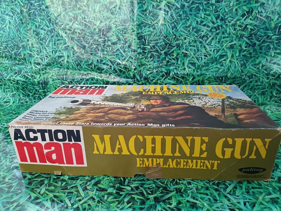 Vintage Action Man - Palitoy - Boxed Machine Gun Emplacement set ...