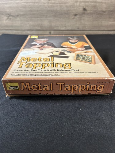 VINTAGE Metal Tapping Art Kit NSI Metal Wood Projects Original 1979 Box ...
