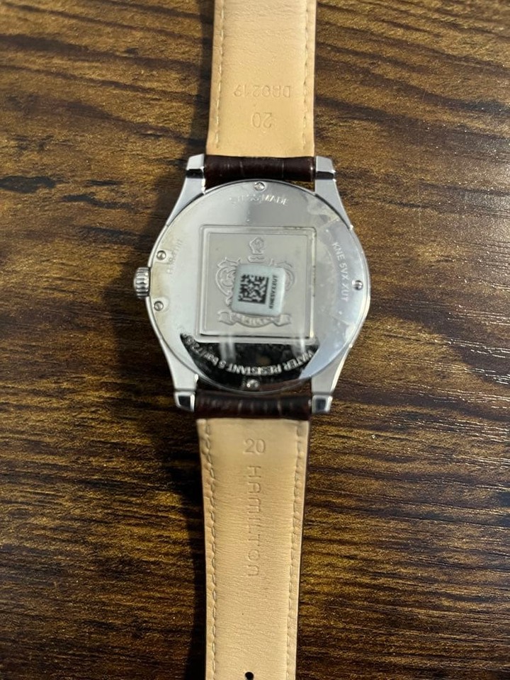 Hamilton Jazzmaster Thinline Small Second Quartz Watch 40mm Grey ...