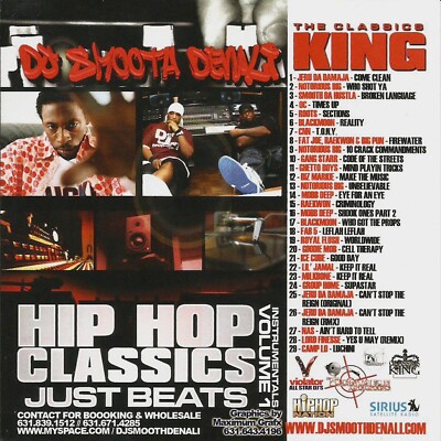 DJ SMOOTH DENALI -HIP HOP CLASSICS JUST BEATS VOL. 1 -HIP HOP NYC ...
