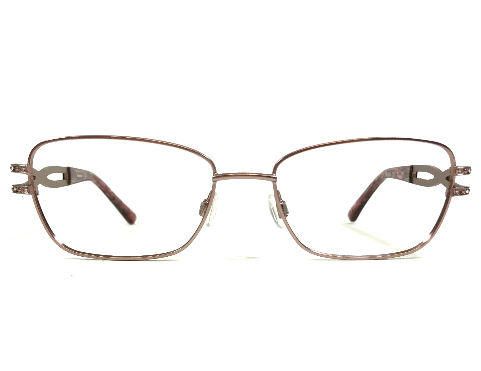 Bebe Eyeglasses Frames BB5173 770 ROSE GOLD Cat Eye Swarovski Crystals ...