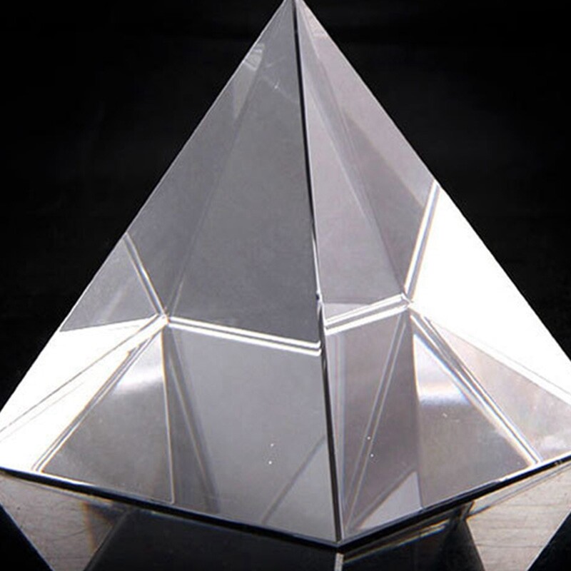 Prism Optical Glass Pyramid 40mm High Rectangular Polyhedron Suitable ...