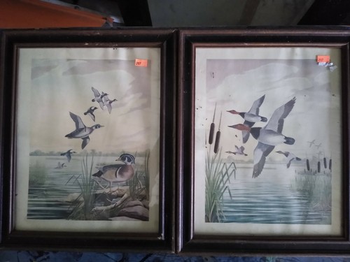 RARE set of 1977 SIGNED Ralph S. Coventry Picture art prints framed ...