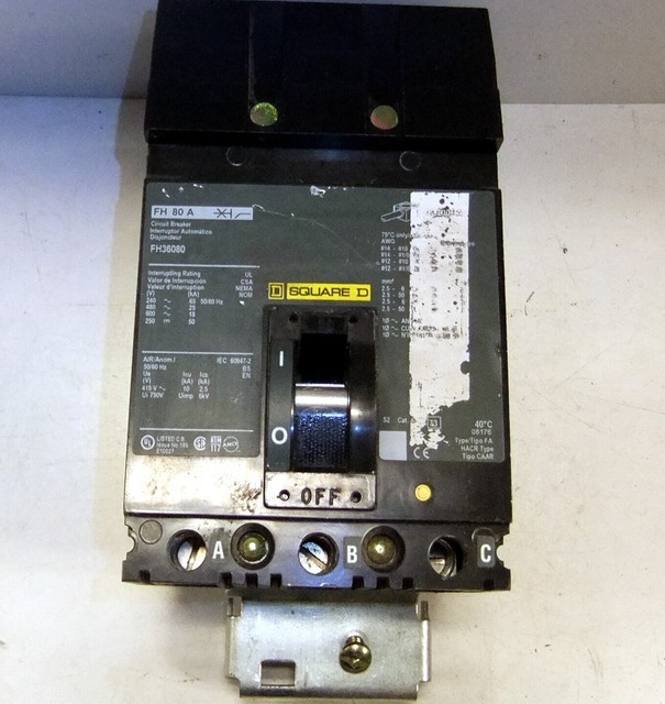 Square D FH36080 Industrial Control System for sale online | eBay