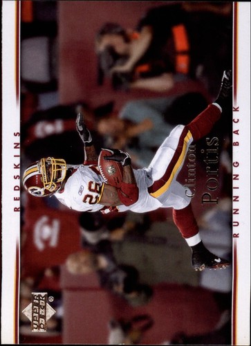 2007 Upper Deck #198 Clinton Portis Washington Redskins Commanders | eBay