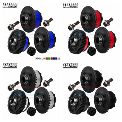 GPM Alu. + Steel Front + Mid + Rear Diff Gear for TRAXXAS X-MAXX 1/5 ...