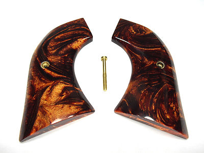 Copper Pearl Ruger Vaquero/Blackhawk/Wrangler XR3-Red Frame Grips | eBay