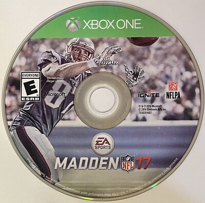 Madden NFL 17 (Microsoft Xbox One, 2016) DISC ONLY | NO TRACKING ...