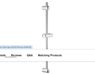 NEW Grohe 27499000 #273 Euphoria 24" Slide Bar | eBay
