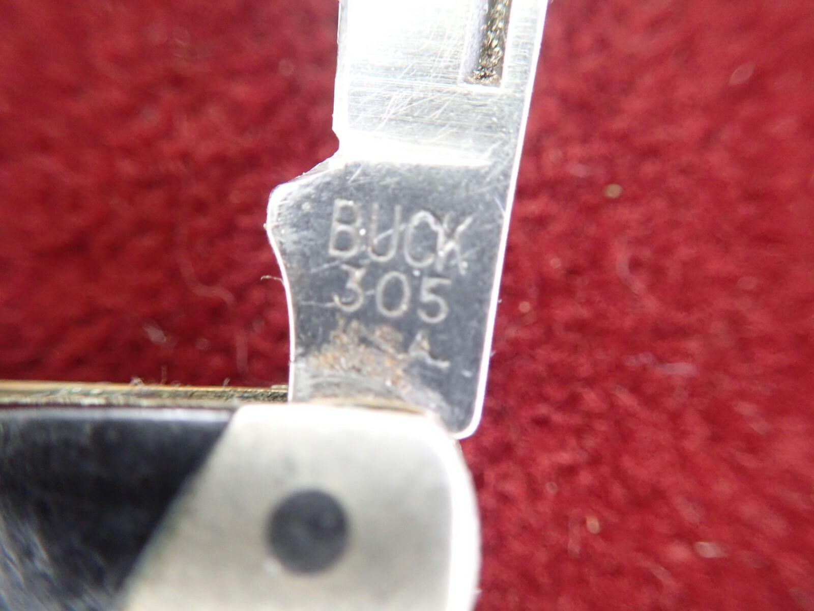 Vintage BUCK 305 USA Lancer 2 Blade Pocket Knife 1972-86 Unused or ...