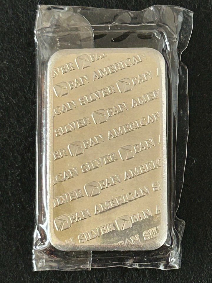 .999 Fine Silver 5 Oz. Troy PAN AMERICAN SILVER BAR Bullion SEALED ...