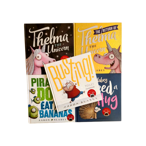 Aaron Blabey Picture Book Bundle (Thelma The Unicorn Piranhas Busting ...