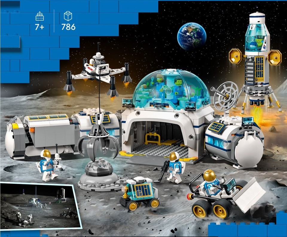 LEGO 60350 City Lunar Research Base Outer Space Set NASA Inspired ...