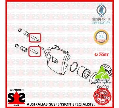 Guide Bolt, Brake Caliper Suit AUDI A5 Convertible (8F7) 2.0 TFSI A5 | eBay