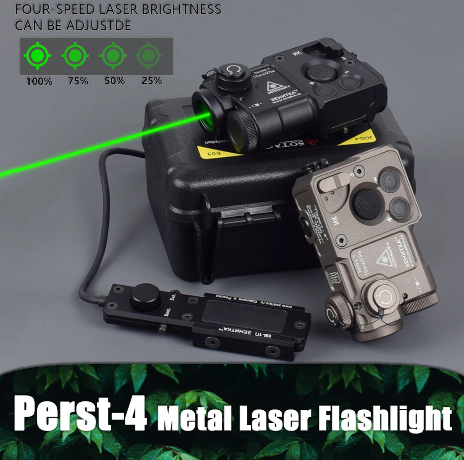 PERST-4 IR Pointe Torch/Green Laser Sight w/ KV-D2 Tactical Switch ...