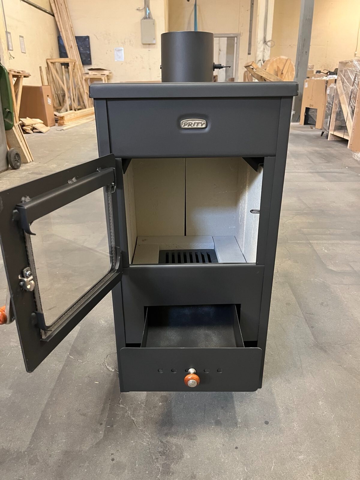 Prity K1 Optima Holzofen - Schwarz, 8kW online kaufen | eBay.de