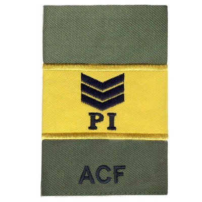 Regulation ACF PI Sgt Rank Slides - Singles, Olive Green | eBay