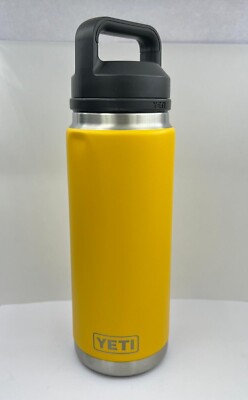 YETI ALPINE YELLOW 26 oz RAMBLER BOTTLE w CHUG CAP / DENTED | eBay