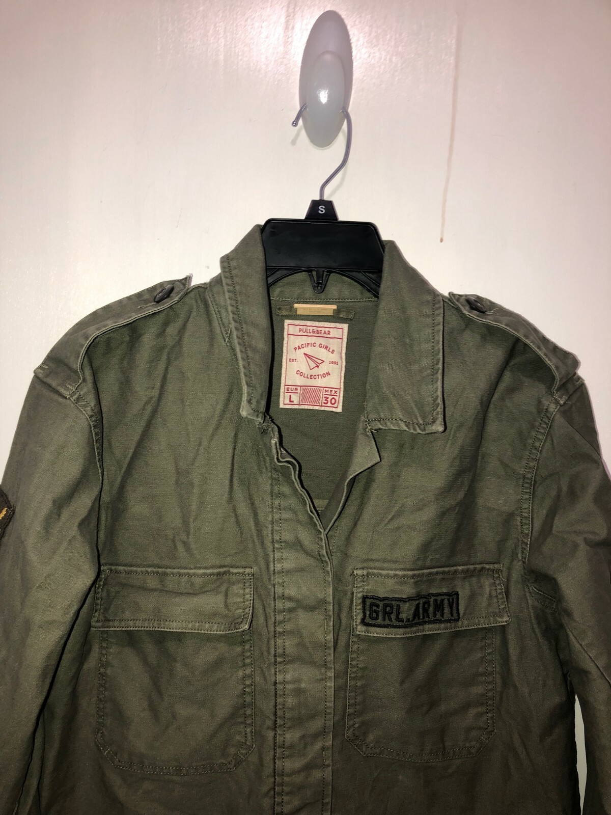 Pull And Bear Pacific Girls Collection Cropped Green Ar… Gem