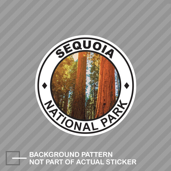 Sequoia National Park Sticker Decal Vinyl sierra nevada sequoia trees ...