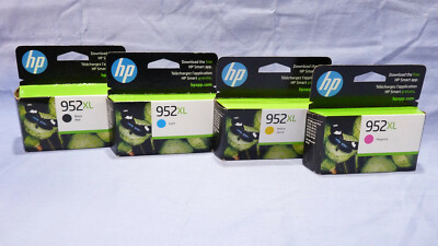 GENUINE HP 952XL Black & 952XL Color Ink Cartridges New In Retail Box ...