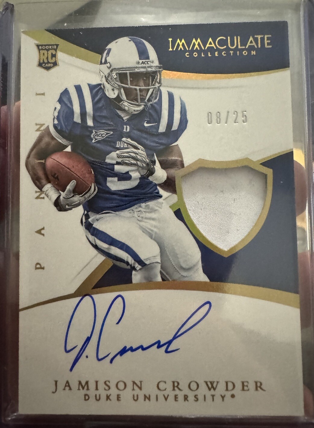2015 Panini Immaculate Collection Jamison Crowder Duke RC /25 | eBay
