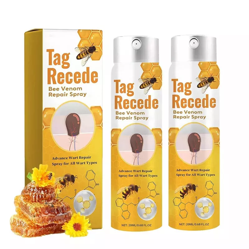 2× Tag Recede Bee Venom Treatment Spray Tag Recede for All Skin Bee ...