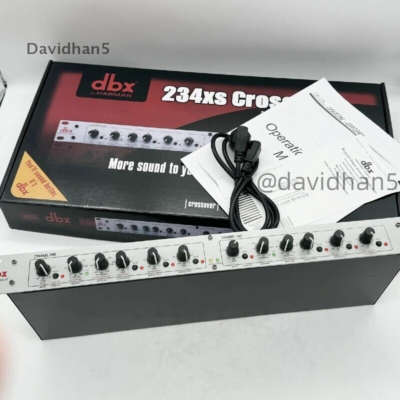 234XS Crossover Stereo 2-Way/3-Way Electronic Crossover Mono 4-Way ...