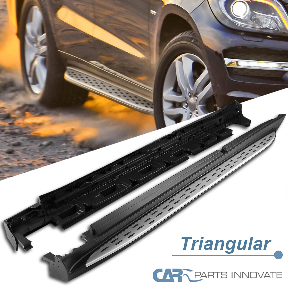 Fits 13-18 Mercedes Benz GLS X166 GL450 Running Boards Side Step Nerf ...