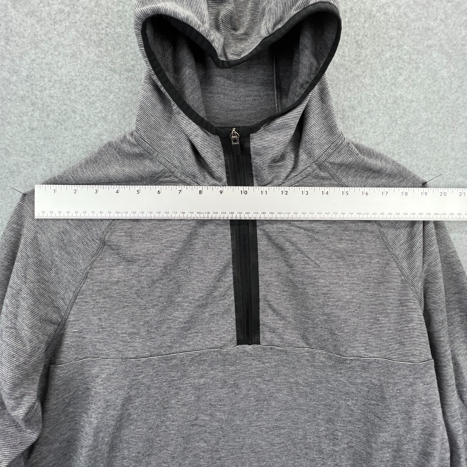 Champion C9 Mens Gray 1/4 Zip Pullover Hoodie Jacket Long Sleeve Size ...