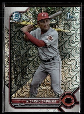 2022 BOWMAN CHROME MEGA 1ST PROSPECT BCP-158 Ricardo Cabrera Cincinnati ...