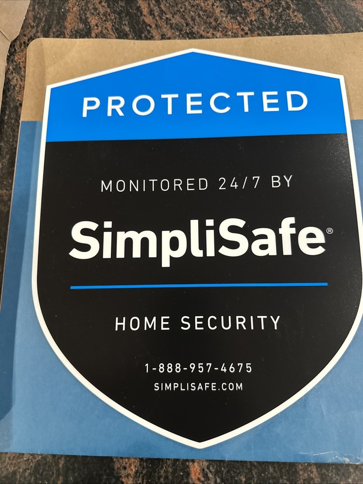 Yard Sign, Stake, And Window Stickers for Simplisafe Security New OEM ...