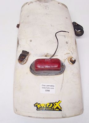 1980's HUSQVARNA WR CR XC WHITE REAR FENDER TAIL STOP LIGHT 1513574 MUD ...