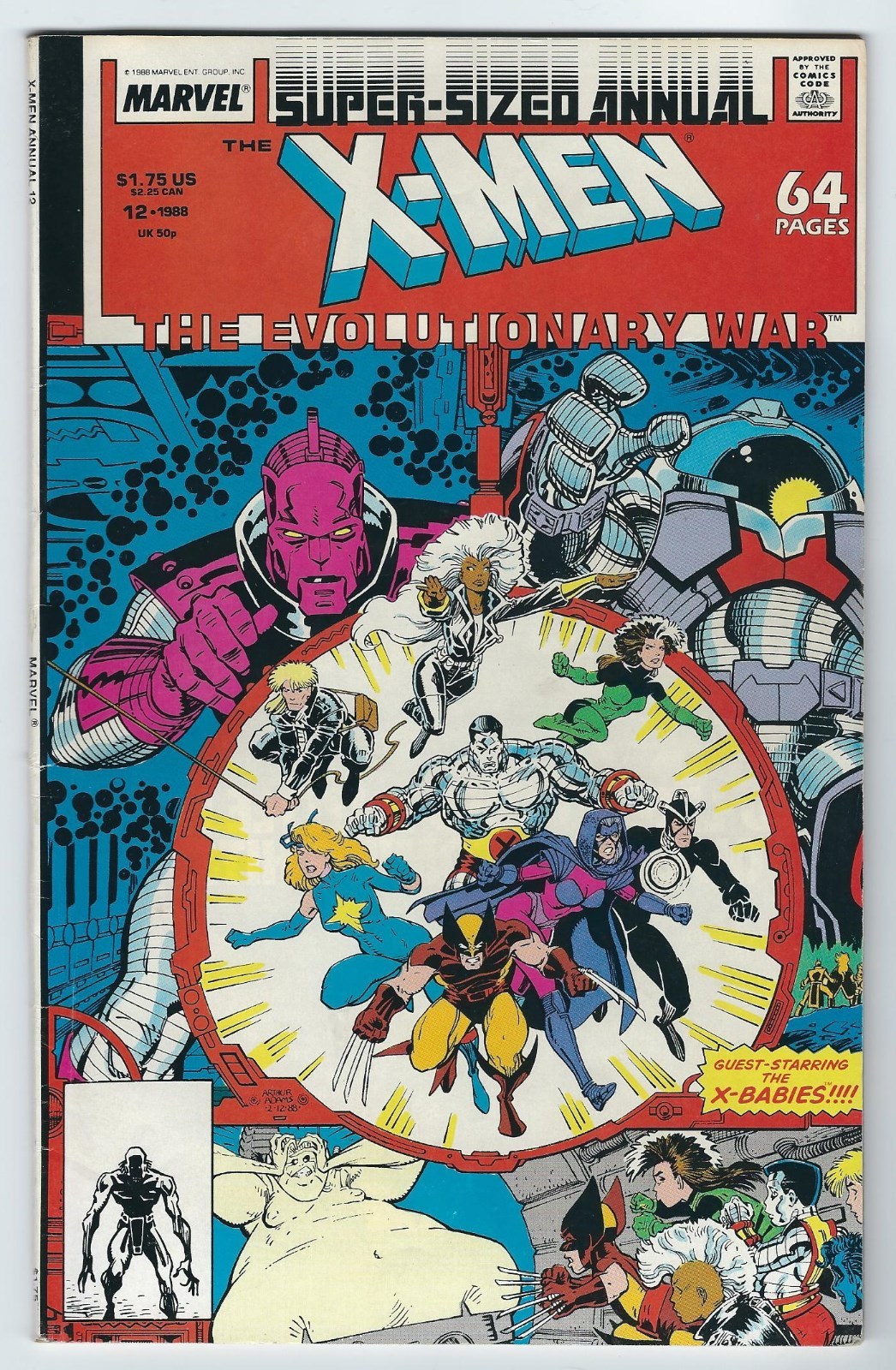 Super Sized Annual X-Men The Evolutionary War #12 Marvel Comics 1988 | eBay