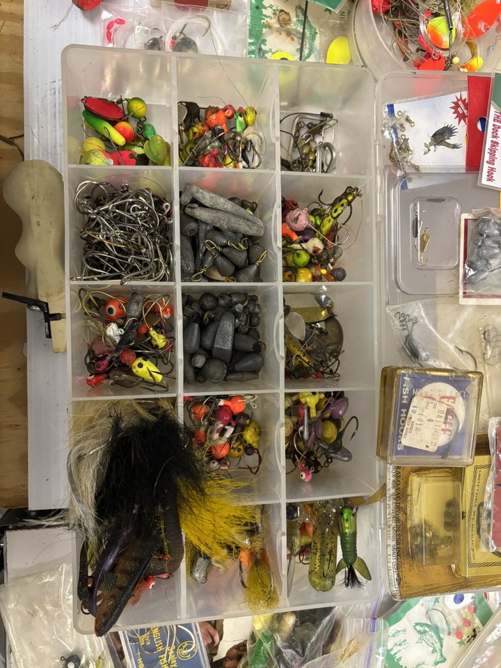 Fishing Lures Panfish Lures Assortment Jig Heads, Plastics, Bobber and ...