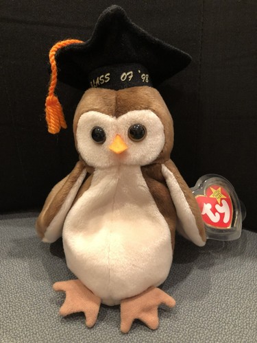 Ty Beanie Baby - WISE Class of 98 the Graduation Owl Retired - MWMT ...