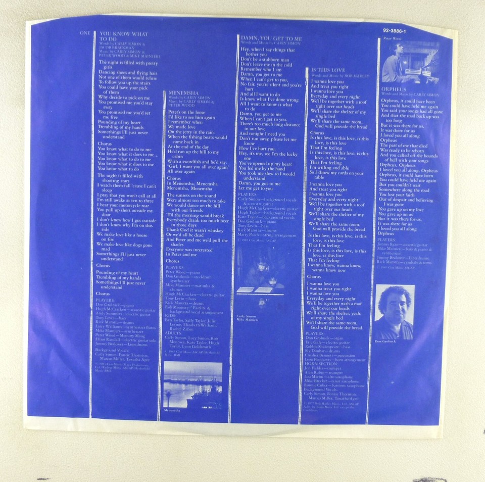 12" LP Vinyl - Carly Simon – Hello Big Man - B280 Z56 | eBay