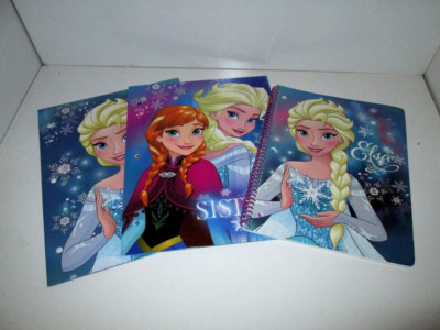 DISNEY FROZEN POCKET FOLDERS(2) AND SPIRAL NOTEBOOK SET(NEW) | eBay