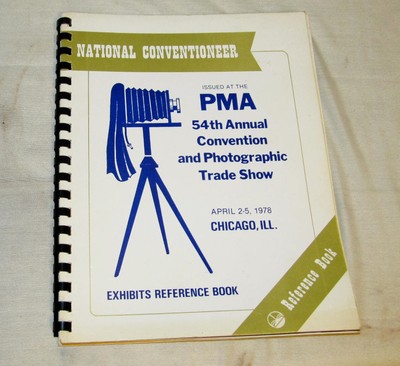 1978 PMA Convention 54th Photographic Trade Show Chicago Ref Book ...
