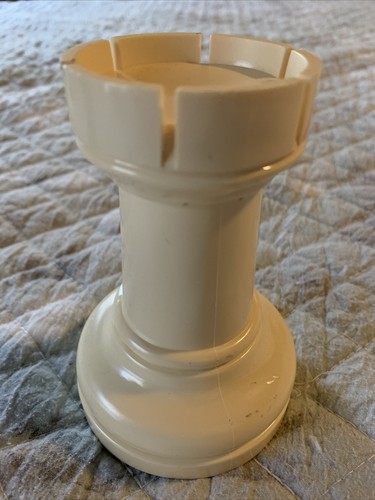 5 Inch Light Plastic Rook Giant Chess Piece WHITE decoration Or ...