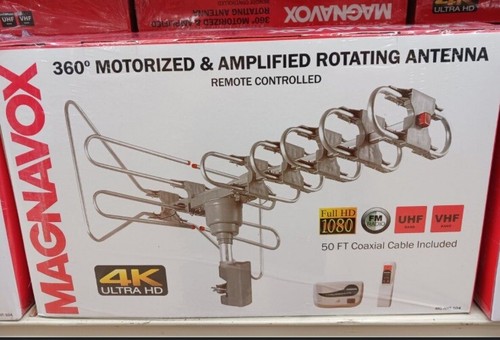 Magnavox 360 degree motorized amplified rotating remote control antenna ...