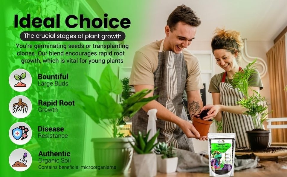 Organic Autoflower Seed Starter Soil Living Mix with Mycorrhizae ...