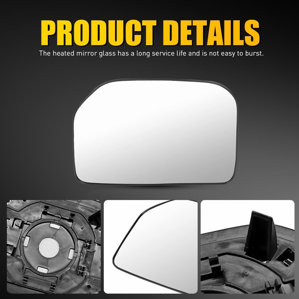 Non-Heated Mirror Glass Fits 2007 - 2014 Toyota FJ Cruiser Driver Left ...