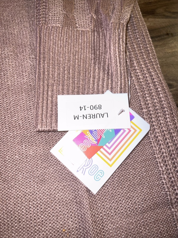 NWT Solid LuLaRoe LAUREN SWEATER Dress 🦄 Purple Pink Solid Large 14/16 ...