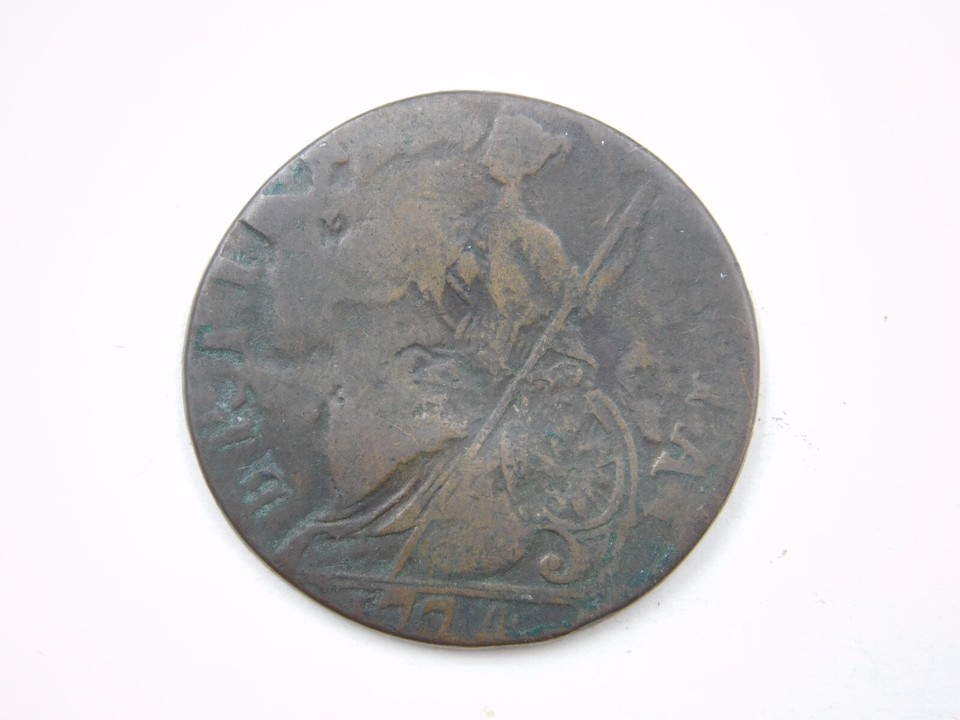 1774 Machin's Mills Colonial Copper Coin Halfpenny (59) | eBay