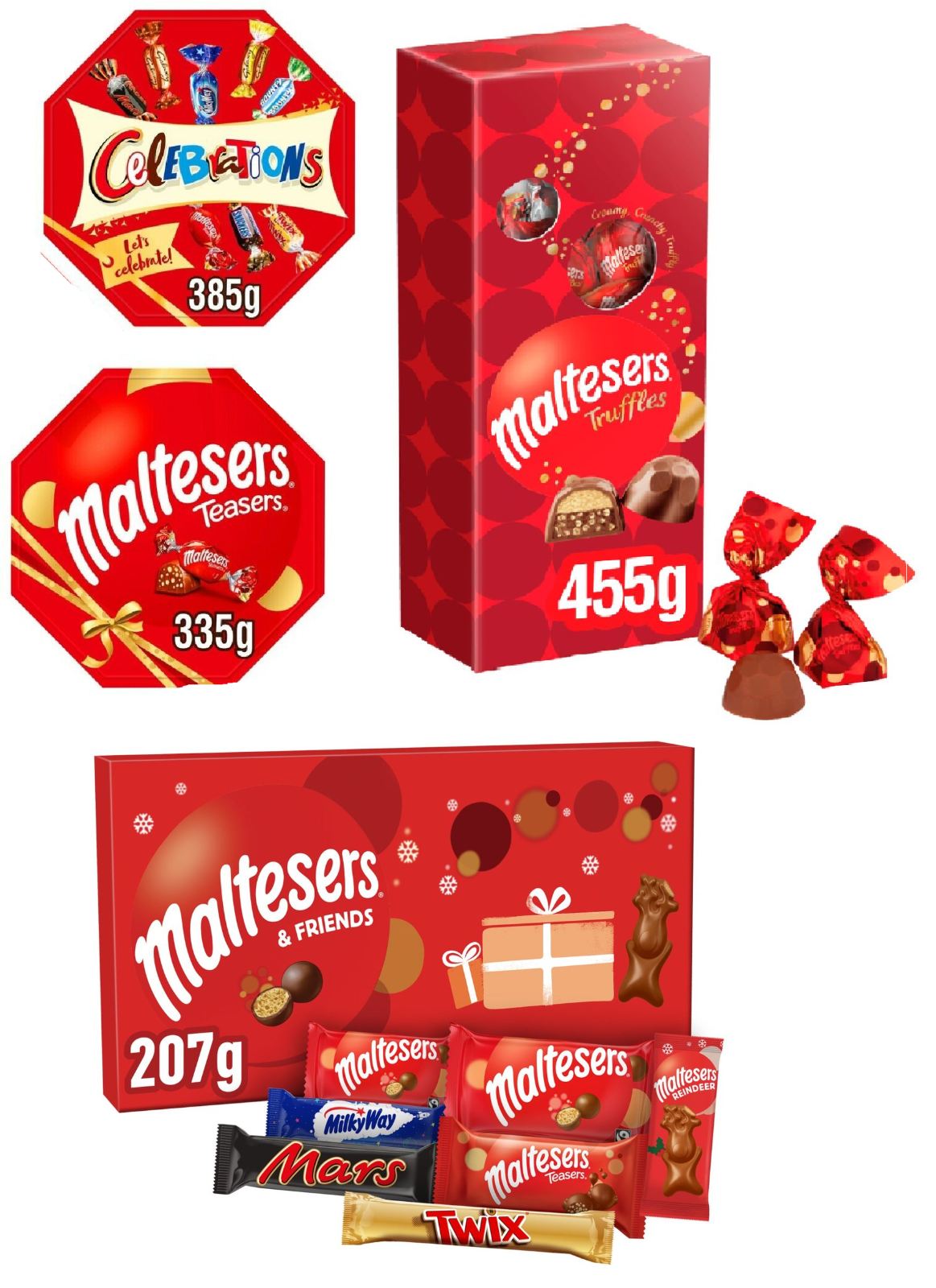 Celebrations Maltesers Chocolate Truffles Gift Box Selection Assortment ...